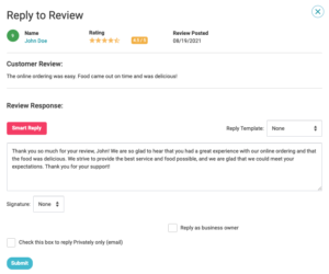 Generate Faster & Better Review Responses with SmartReply